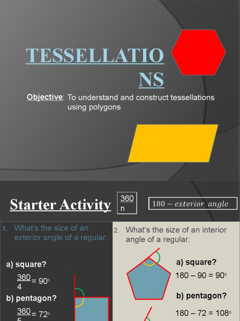Understanding Tessellations with Polygons | PDF | Euclidean Plane ...