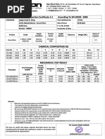 Sample MTC: Material Test Certificate | PDF | Screw | Manufactured Goods