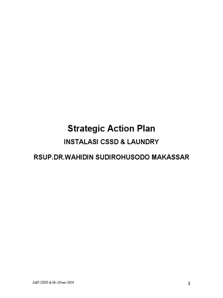 Sap Inst. CSSD & Laundry (Mei 2013) | PDF
