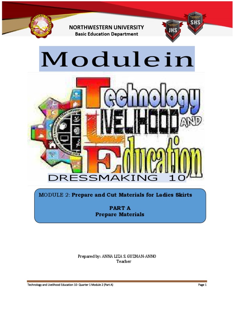 Q1 Mod4 TLE10 | PDF | Softlines (Retail) | Textile Arts