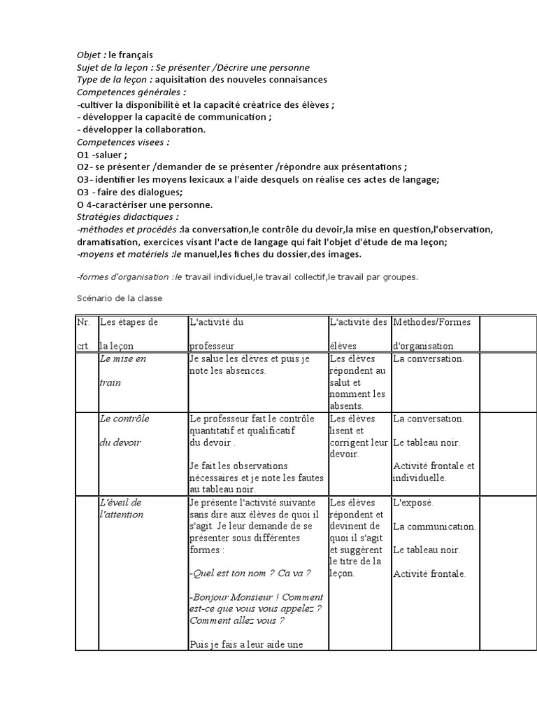 Se Presenter Mon Ami | PDF