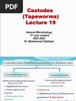 Cestodes (Table) | PDF | Medical Specialties | Diseases And Disorders