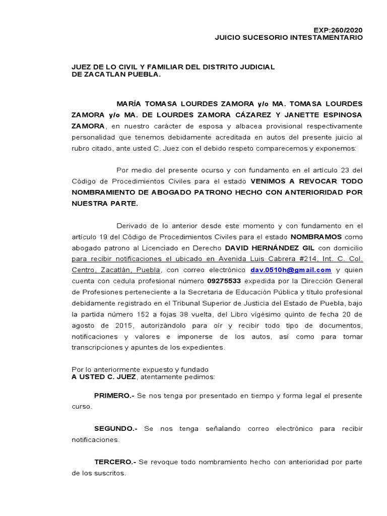 REVOCAR ABOGADO Janette | PDF | Justicia | Crimen y violencia