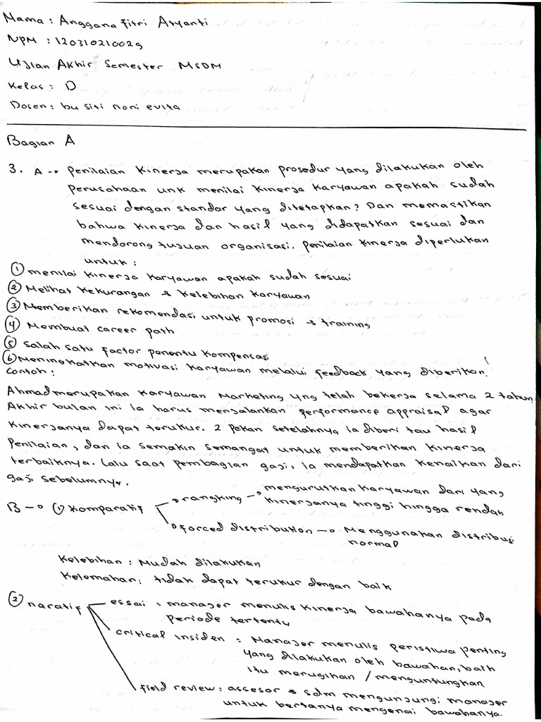 Anggana Fitri Atyanti - 120310210029 - UAS MSDM | PDF