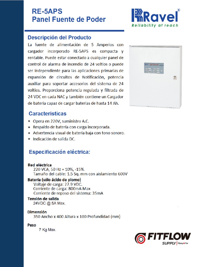 Fuente de Poder Re-5aps Español | PDF