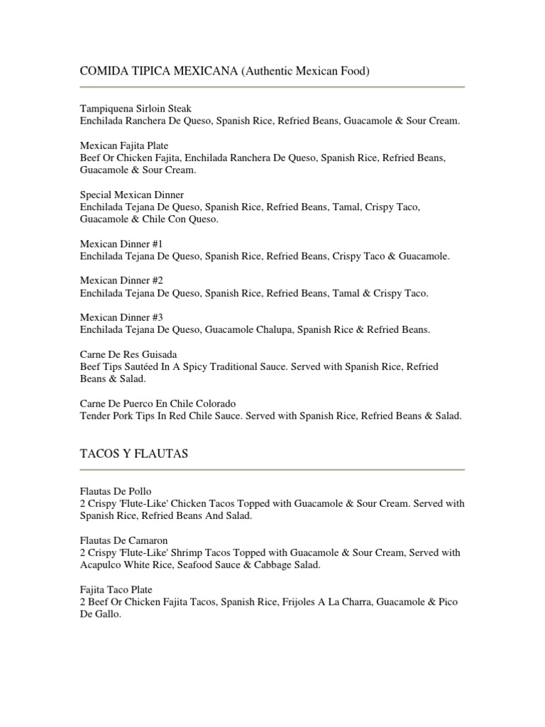 Dinner Menu | PDF | Cuisine Of The Americas | American Cuisine