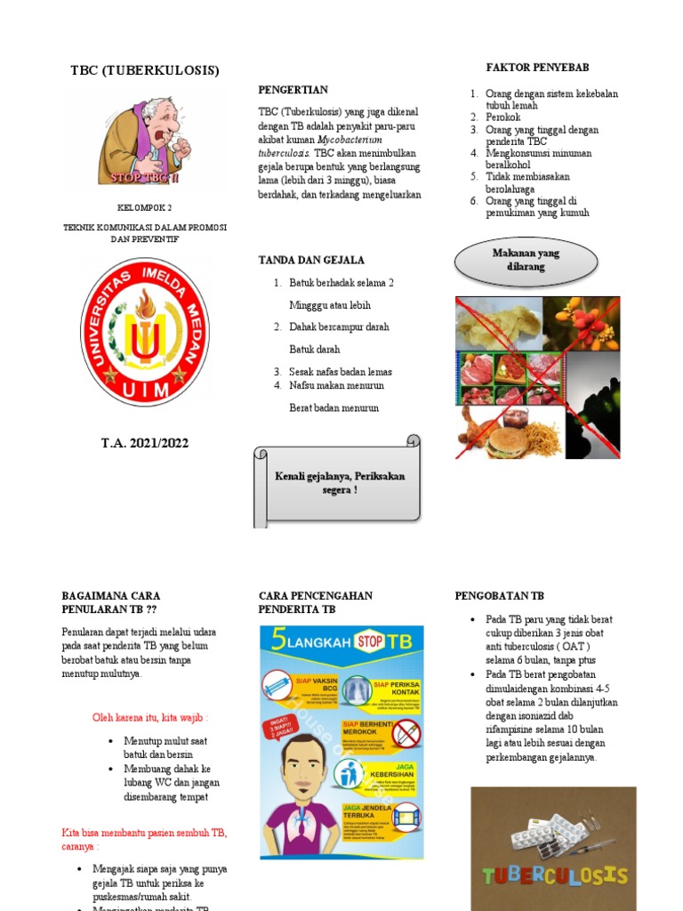 Leaflet Informasi TBC dan Pencegahannya | PDF