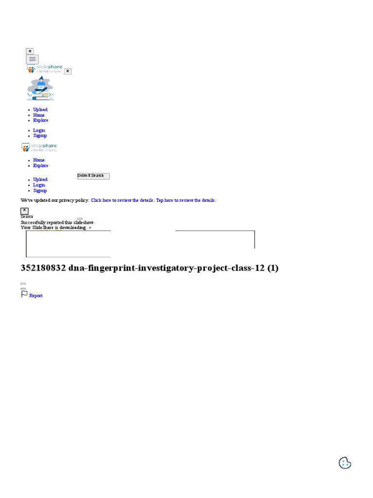 Dna Fingerprint Investigatory Project Class 12 | PDF | Biochemistry ...