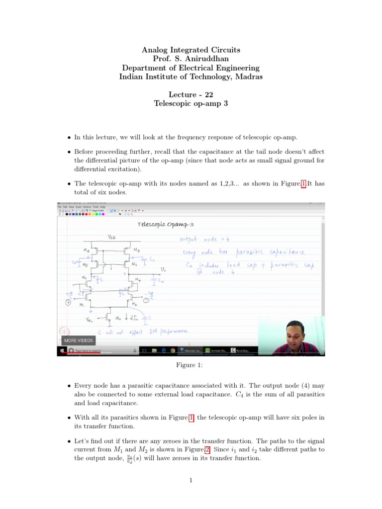 Lec 27 Pdf Operational Amplifier Capacitance