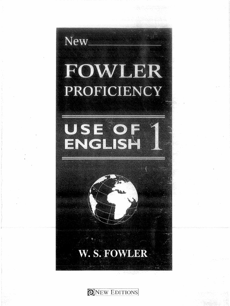 Fowler Proficiency Use of Eng 1 With Answers | PDF