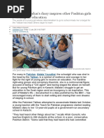 A Schoolgirl's Diary From I AM MALALA | PDF | Malala Yousafzai