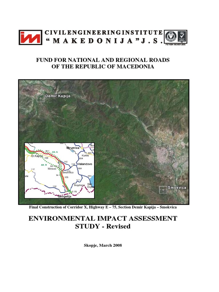 Avtopat 10 Vardar | PDF | Environmental Impact Assessment | Soil