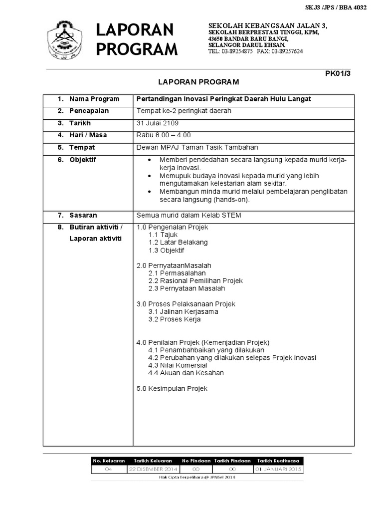 LAPORAN MINI VAKUM DARI BAHAN TERBUANG (Inovasi) | PDF
