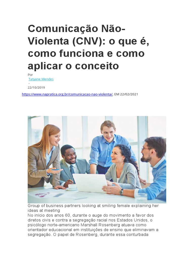 Comunicação Não VIOLENTA | PDF | Comunicação | Empatia