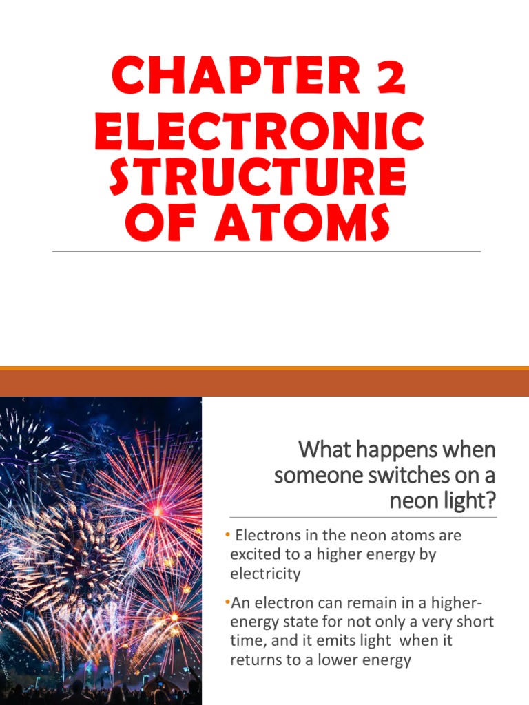 Chapter 2 Electronic Structure | PDF | Atomic Orbital | Electron ...