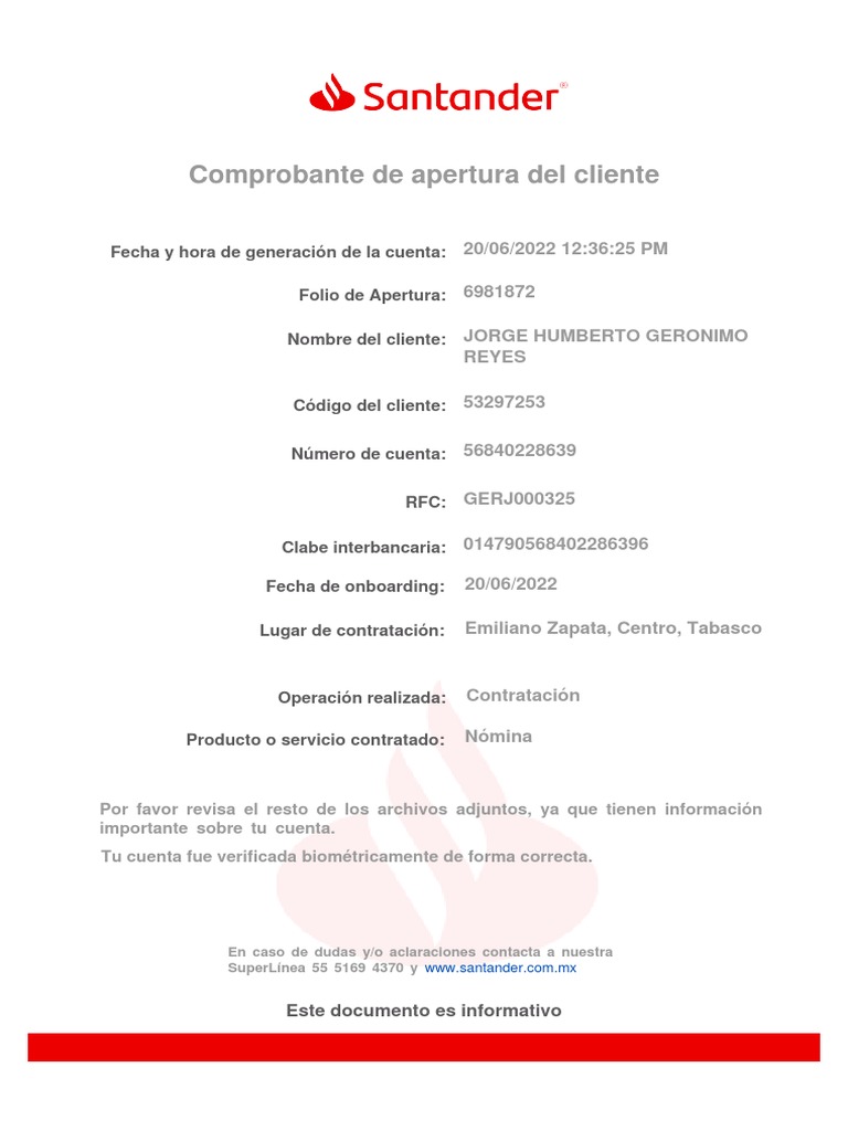 Archivetemp Comprobante Apertura Cliente | PDF