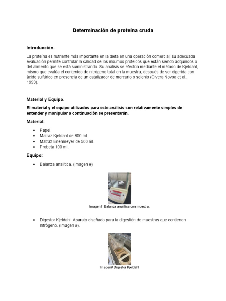 Determinación de Proteína Cruda | PDF | Amoníaco | Valoración