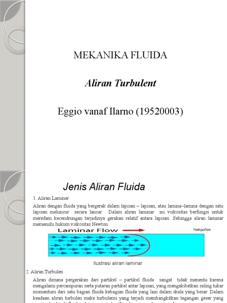 Contoh Soal Kasus Turbulen Aliran Fluida | PDF