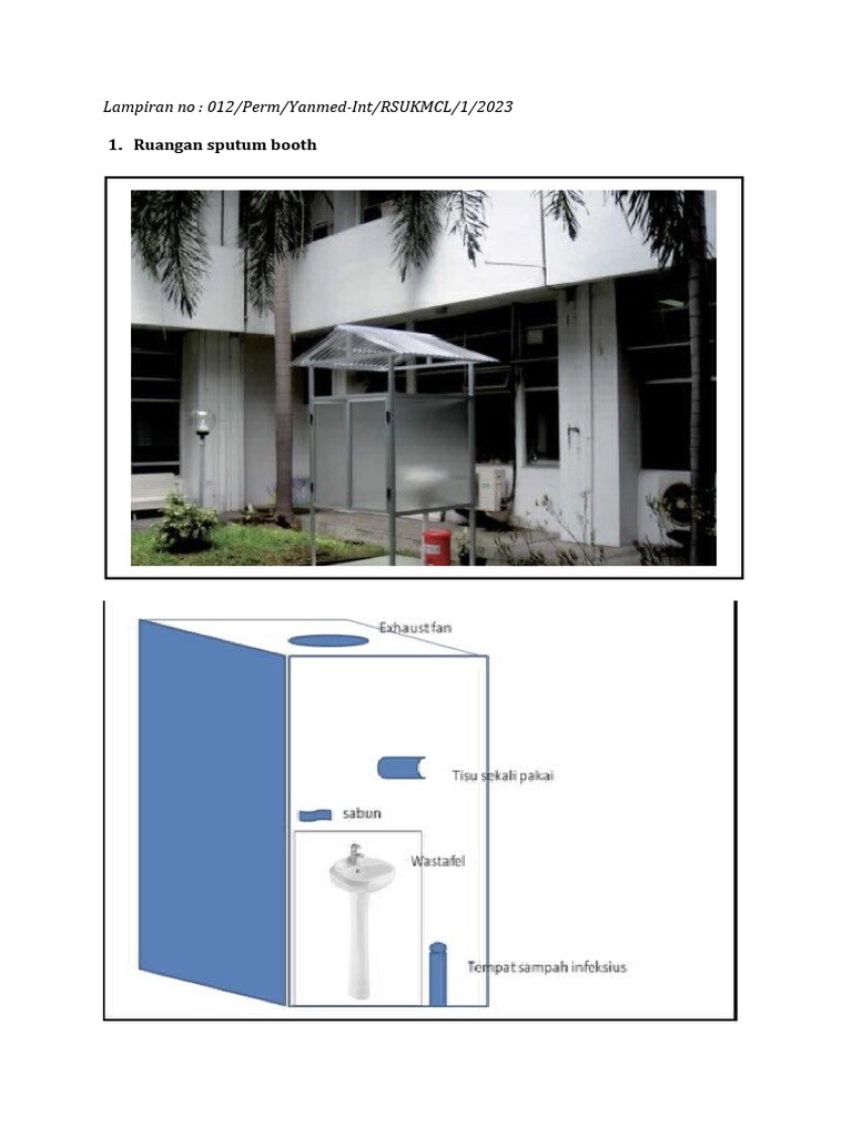Lampiran Ruaangan Poli Dots Dan Sputum Booth | PDF