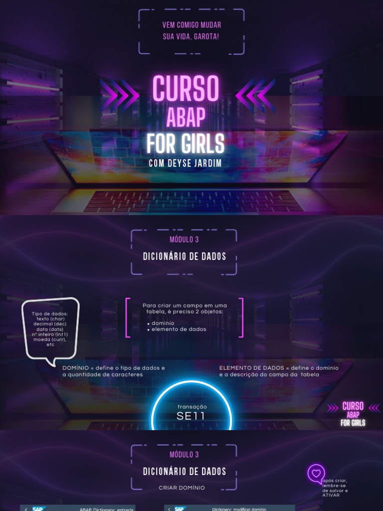 (Aula 5) Abap For Girls | PDF | Tabela (banco de dados) | Programação ... (Aula 5) Abap For Girls | PDF | Tabela (banco de dados) | Programação ...