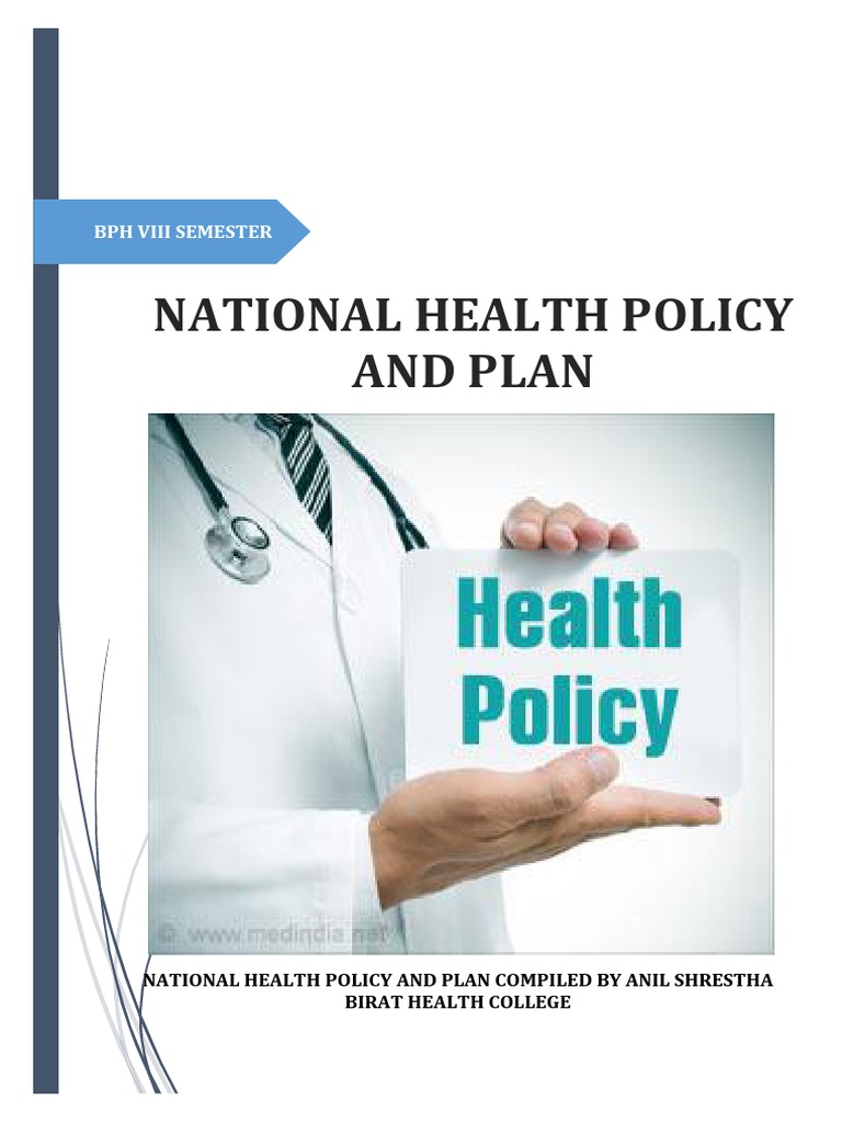 National Health Policy and Plan | PDF | Health Care | Public Health