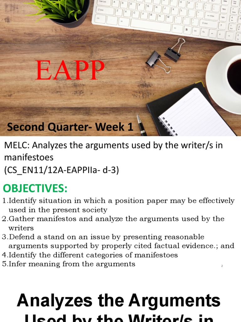 Arguments Manifestoes Day 1 and 2 | PDF | Reward System | Reason