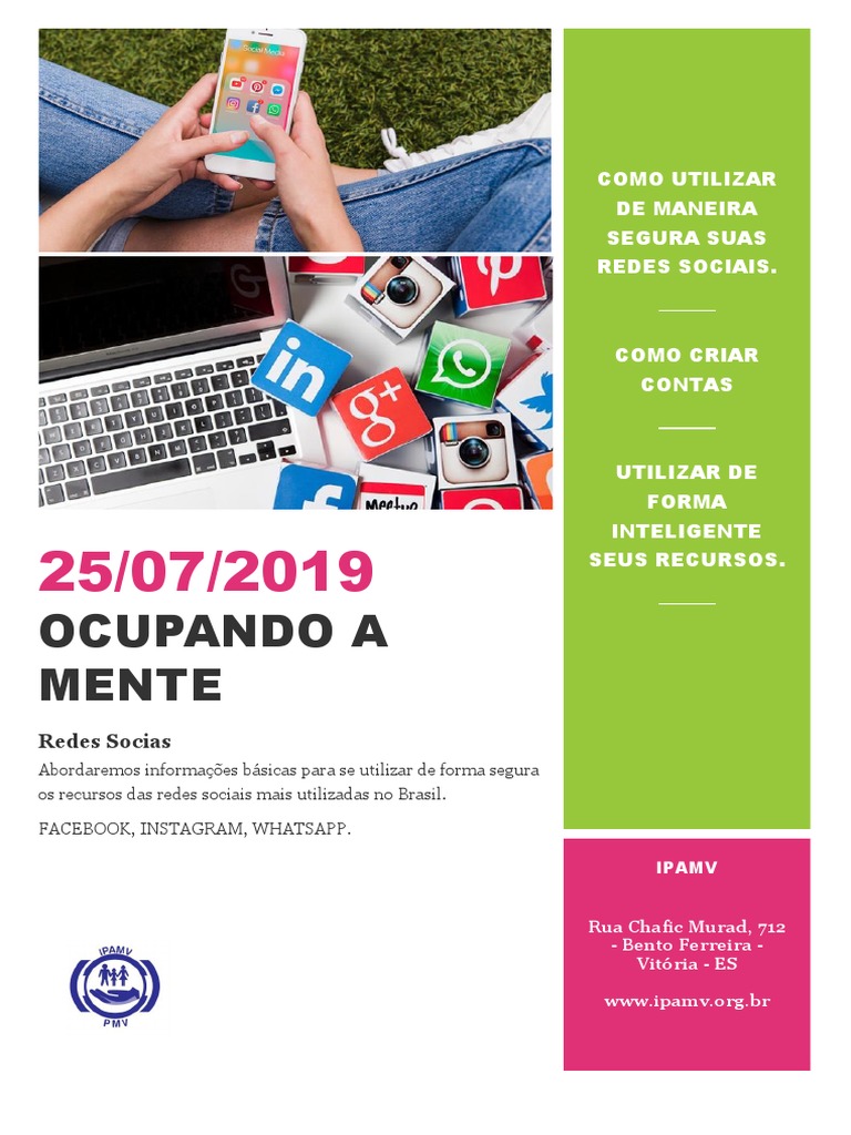 Apostila Oficina Redes Sociais | PDF | Facebook | Smartphone