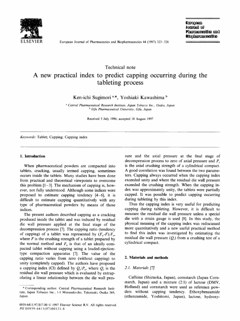 Tablet Capping | Tablet (Pharmacy) | Strength Of Materials