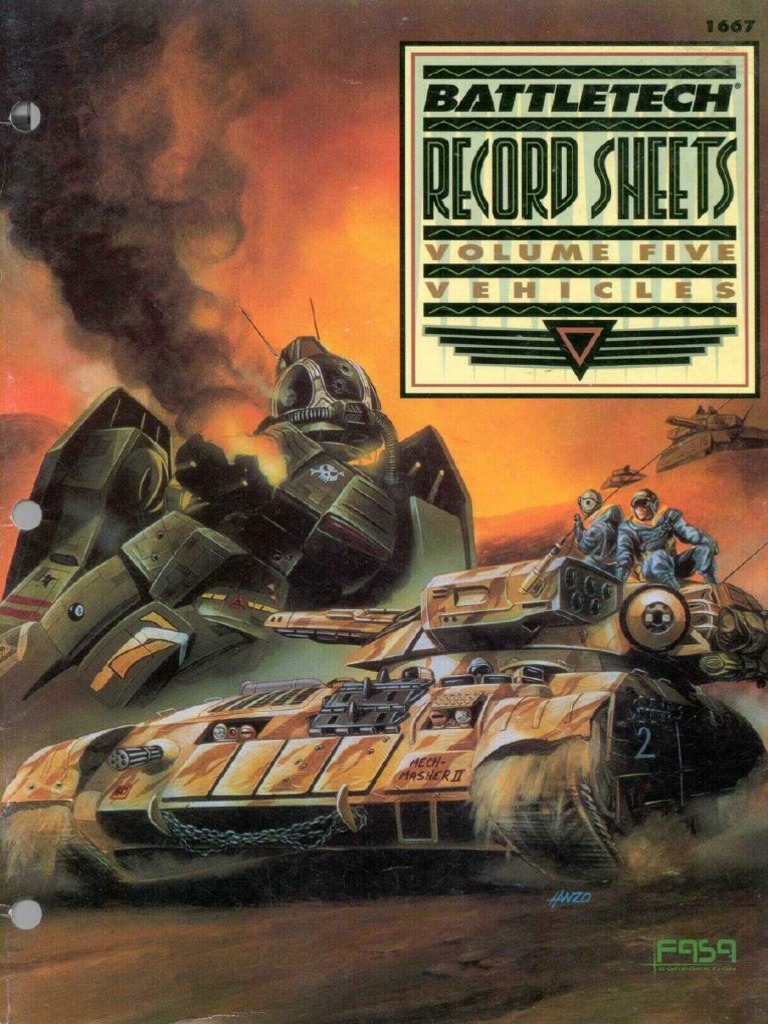 Battletech 1667 Record Sheets Volume Five Vehicles 2 PDF Free | PDF ...