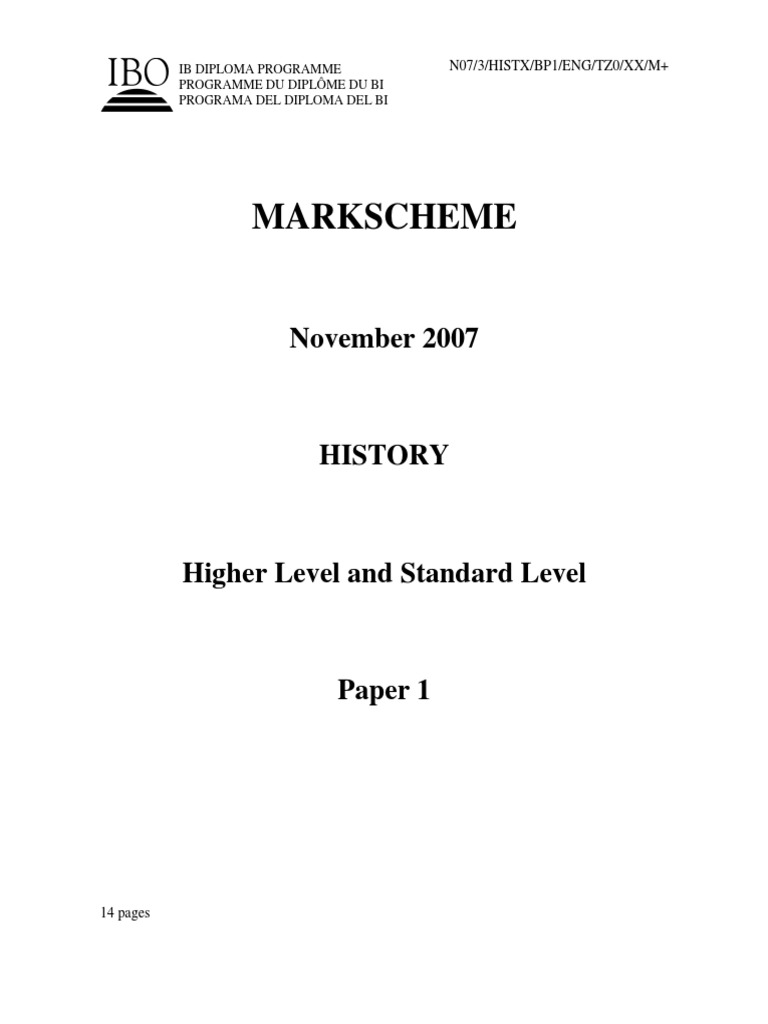 History Paper 1 HLSL Markscheme | Download Free PDF | Leon Trotsky ... History Paper 1 HLSL Markscheme | Download Free PDF | Leon Trotsky ...