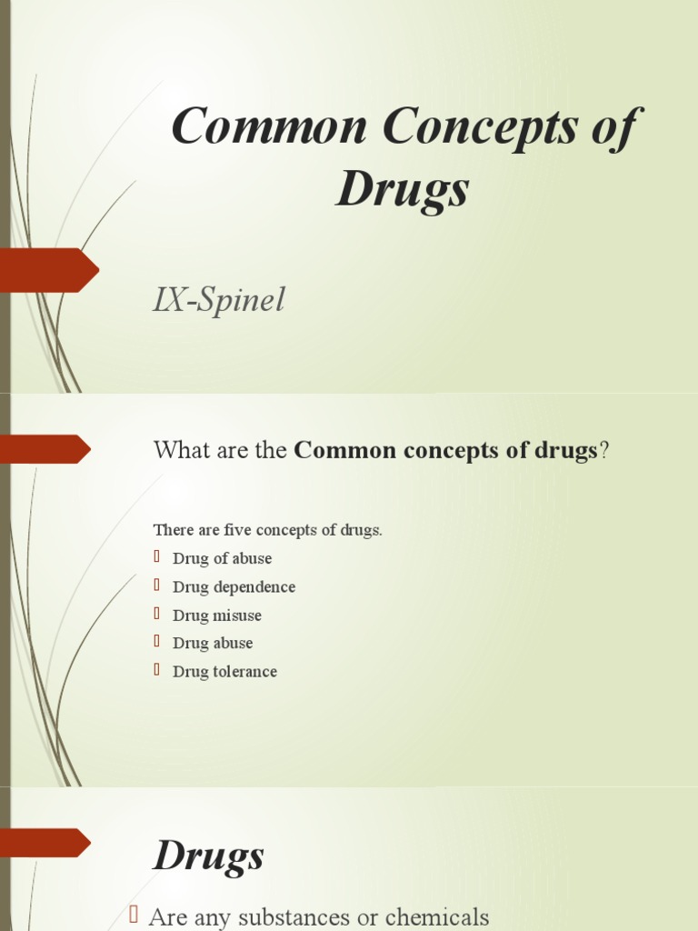 Common Concepts of Drugs | PDF