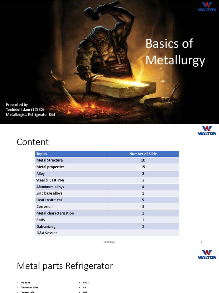 Metallugy Basic | PDF | Corrosion | Metallurgy