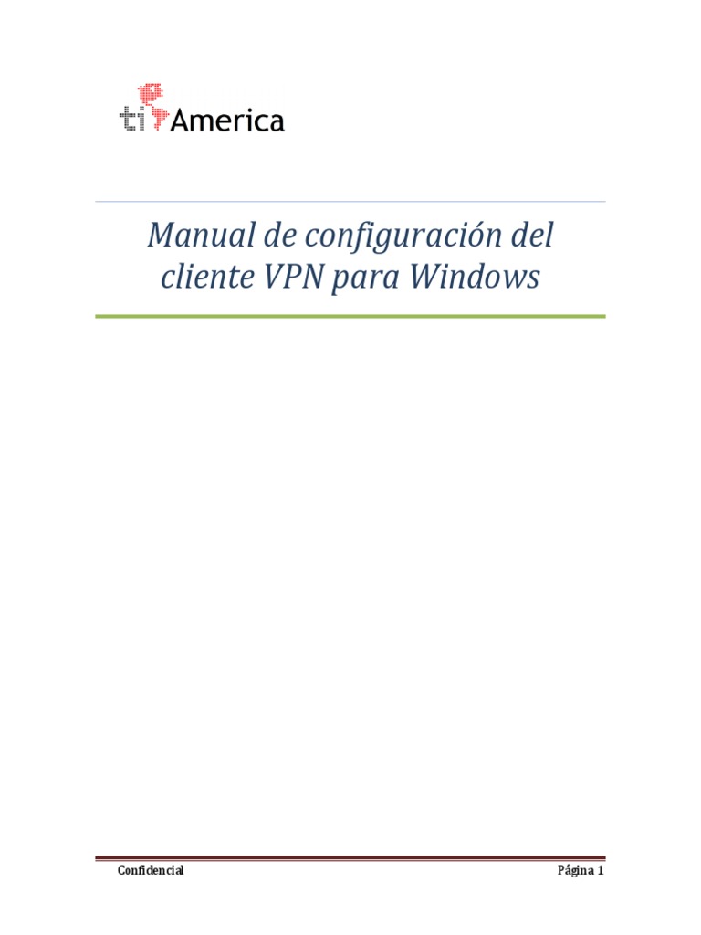 Manual de configuración VPN para Windows | PDF | Aplicación movil | Red ...