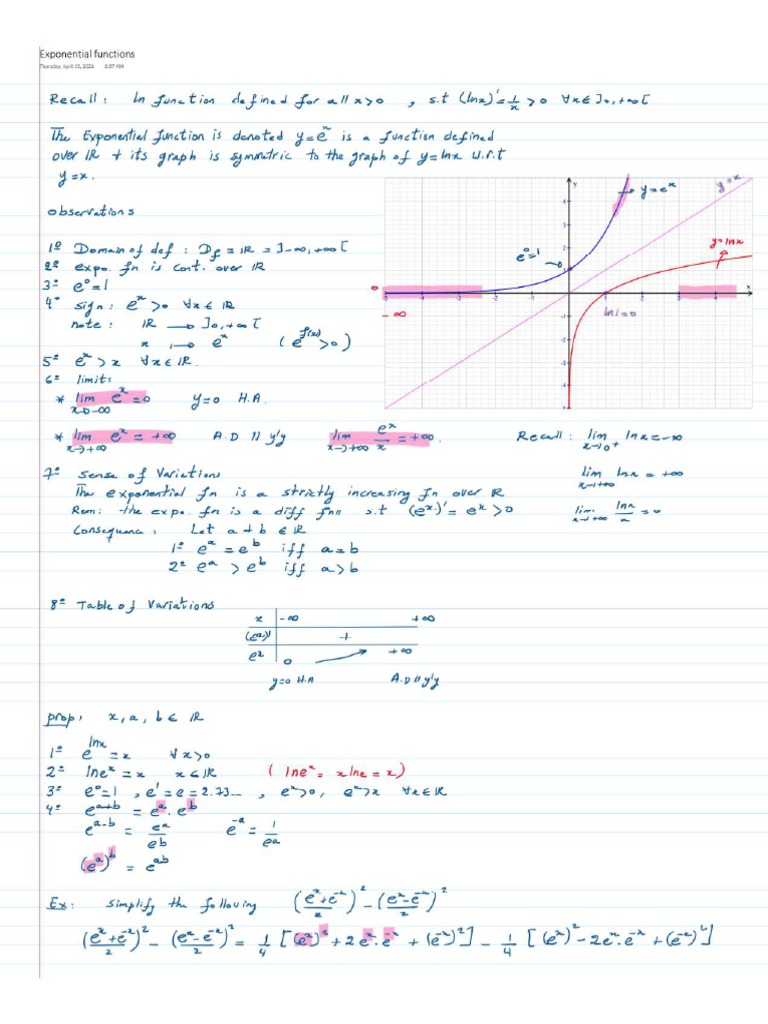 Exponential Fu | PDF