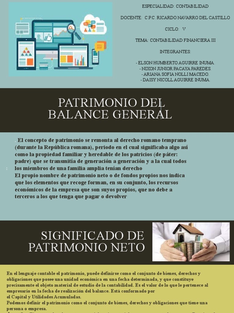 Patrimonio Del Balance General.............................. | PDF ...