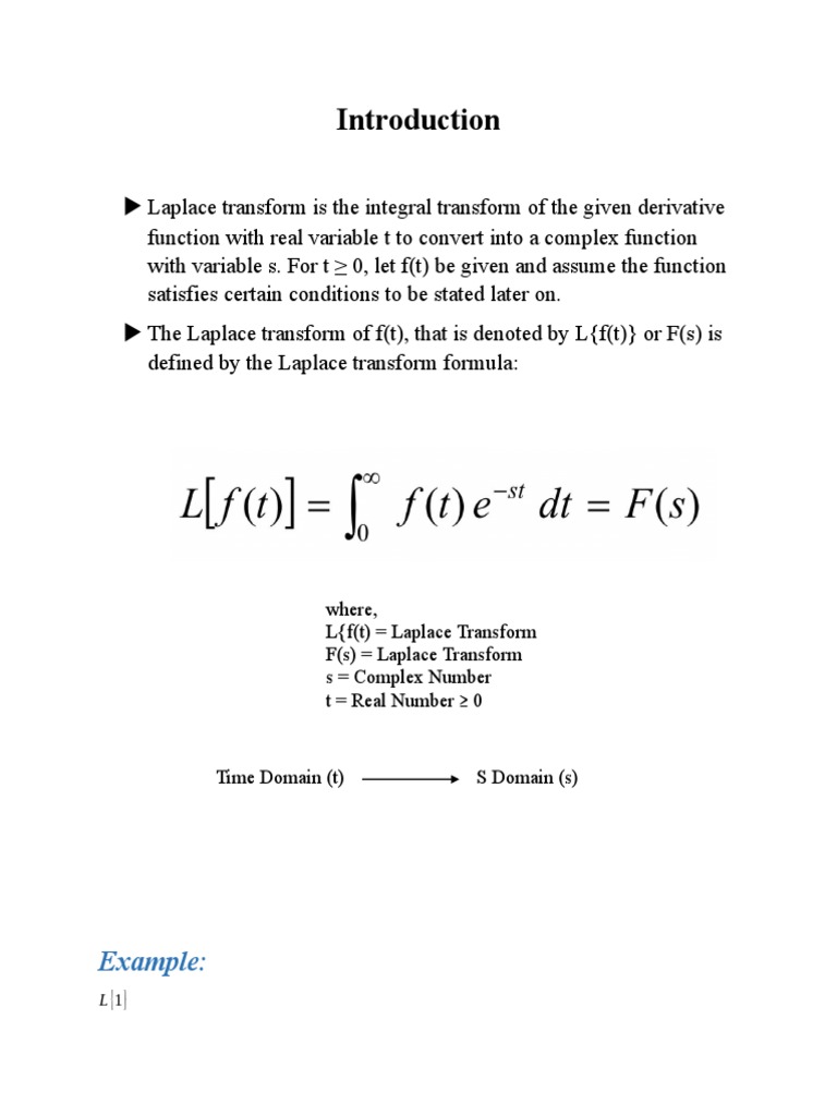 Laplace Transform | PDF | Laplace Transform | Function (Mathematics)