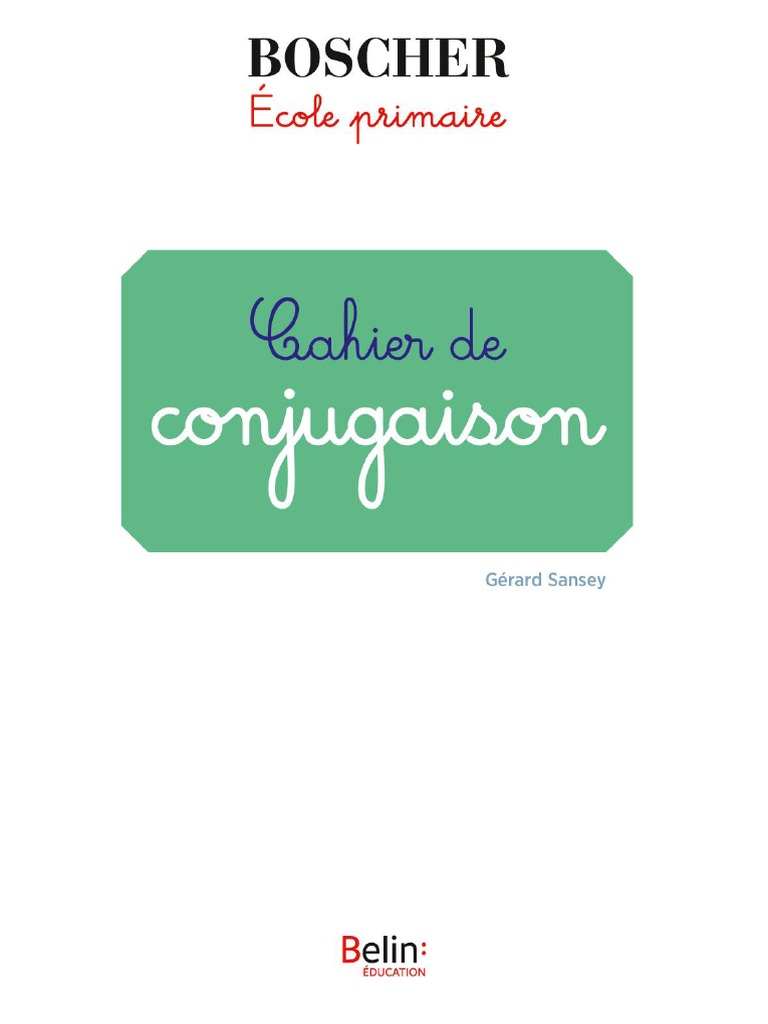 Cahier de Conjugaison | PDF