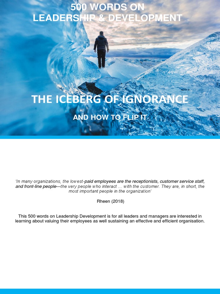 Flipping the Iceberg of Ignorance | PDF | Hierarchy | Leadership