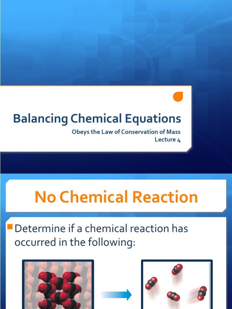 Balancing Chemical Equation | PDF | Chemical Reactions | Atoms