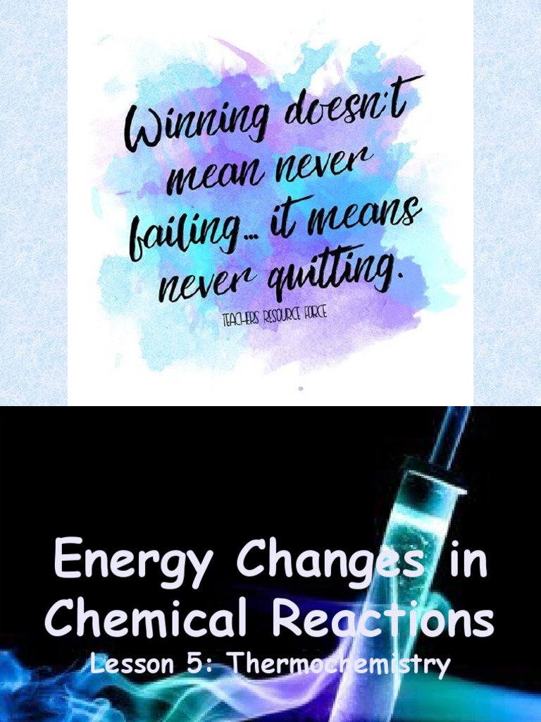 Energy Changes | PDF | Chemical Reactions | Heat