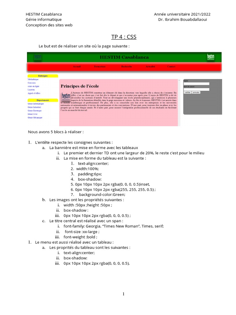 Devoir CSS | PDF | Échecs