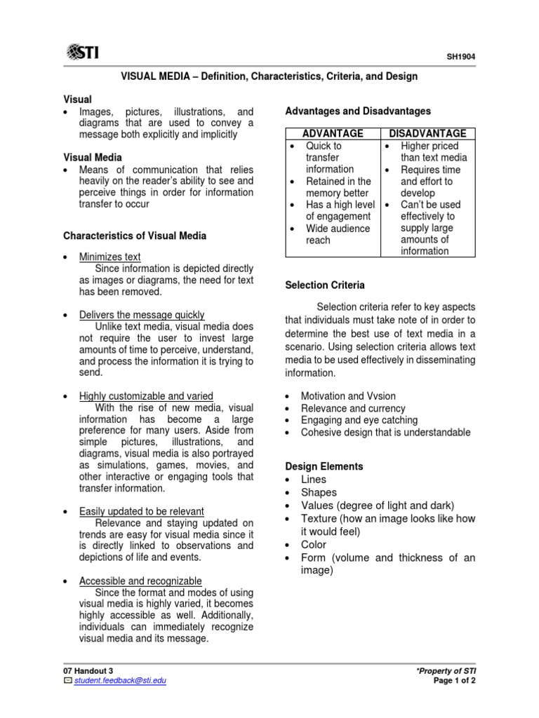 07 Handout 3 | PDF | Composition (Visual Arts) | Mass Media