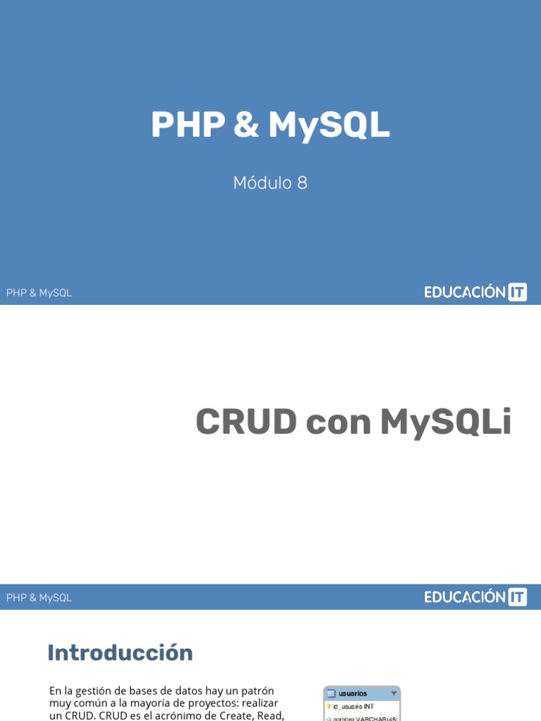 Crud Php Con Mysqli Pdf Sql Mi Sql 6278