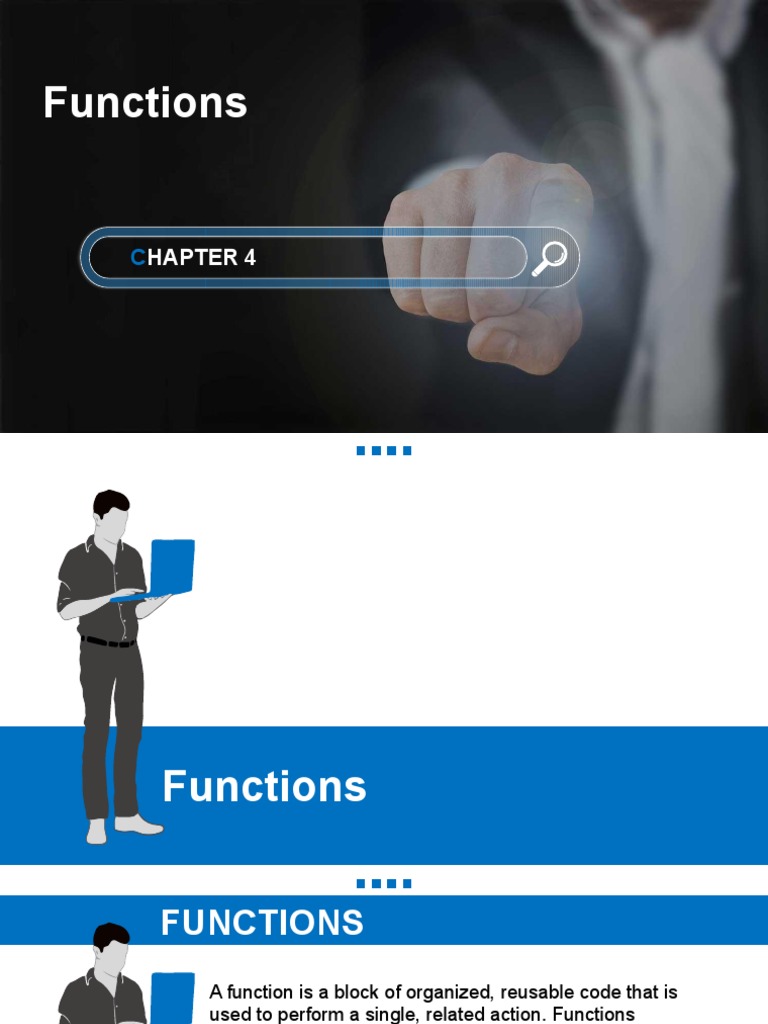Chapter 4 Functions | Download Free PDF | Parameter (Computer Programming) | Anonymous Function