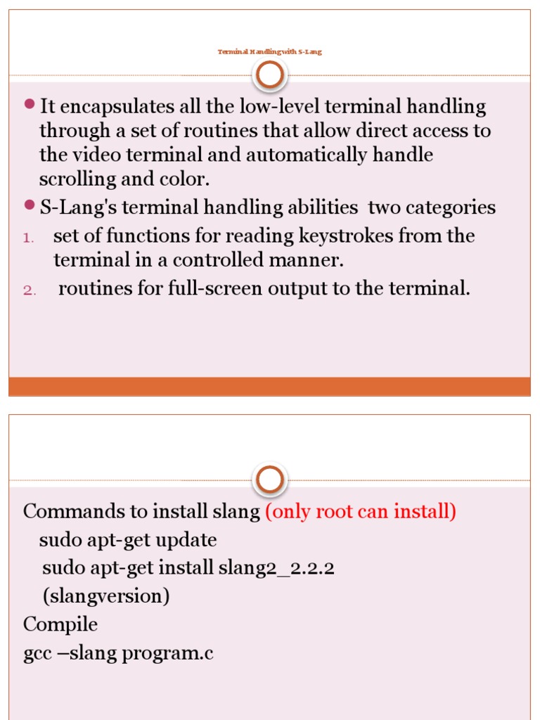 4 Slang | PDF | Computer Terminal | Pointer (Computer Programming)