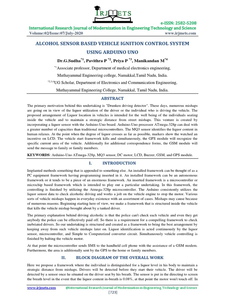 Alcohol Dete | Download grátis PDF | Microcontroller | International Standard Serial Number