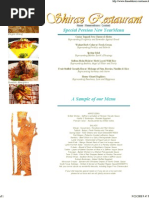 A-Arabic Buffet Menu | PDF