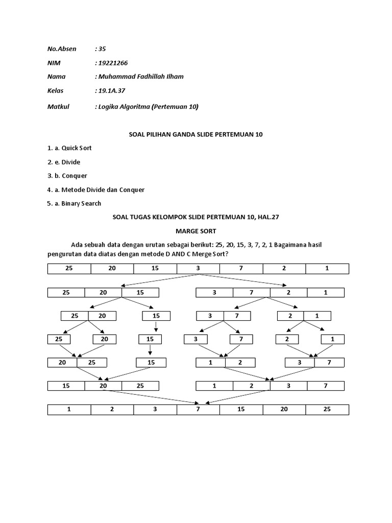 Tugas P10 Algo | PDF