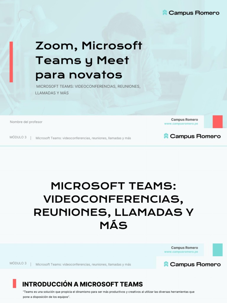 VF + Comentario - Módulo 3 - Zoom, Teams y Meet para Novatos | PDF ...