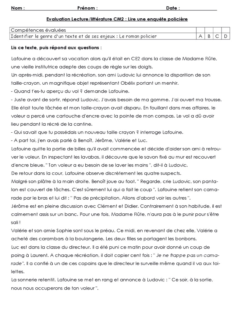 Enquete Policiere | PDF